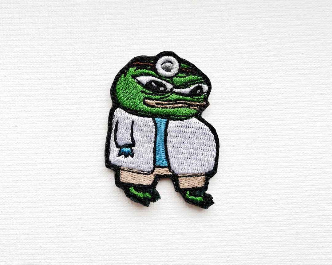 Doctor Pepe Patch, Pepega Patches, Peepo Patches, Meme Patches, Pepe the Frog Patches, Frens ...