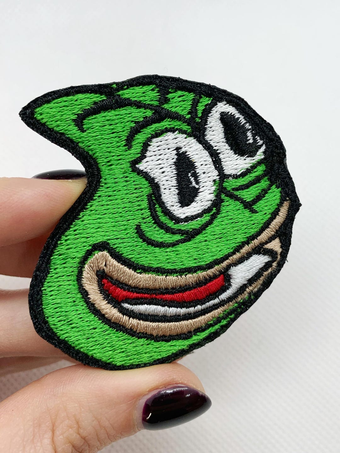 Pepe the Frog Embroidered Patch, Pepe Emotional Patch, Apu Apustaja ...