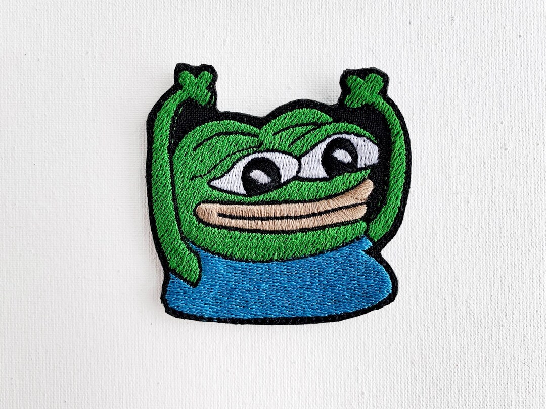 Pepe the Frog Patch, Pepe Frog Embroidered Patch, Meme Pepe Patch, Meme ...