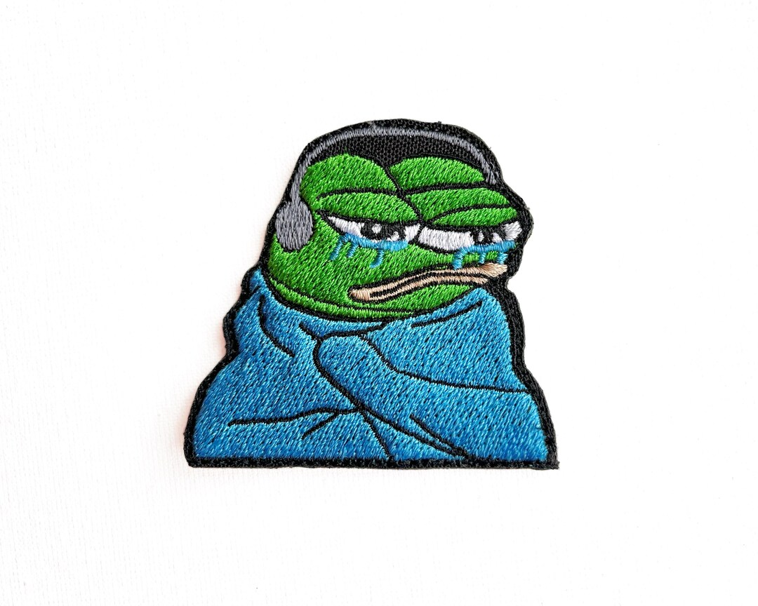 Fall Sadness Pepe Meme Patch, Pepe Patches, Pepe the Frog Patch ...
