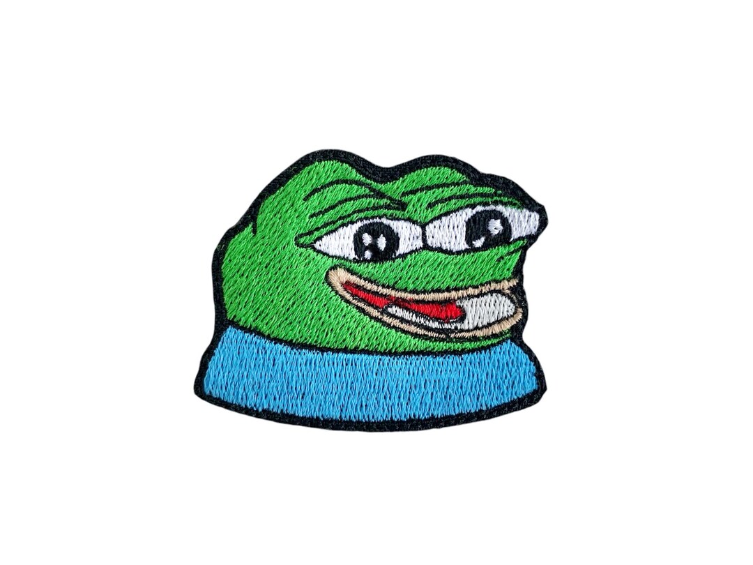 Happy Pepe Embroidered Morale Patch, Meme Frog - Etsy