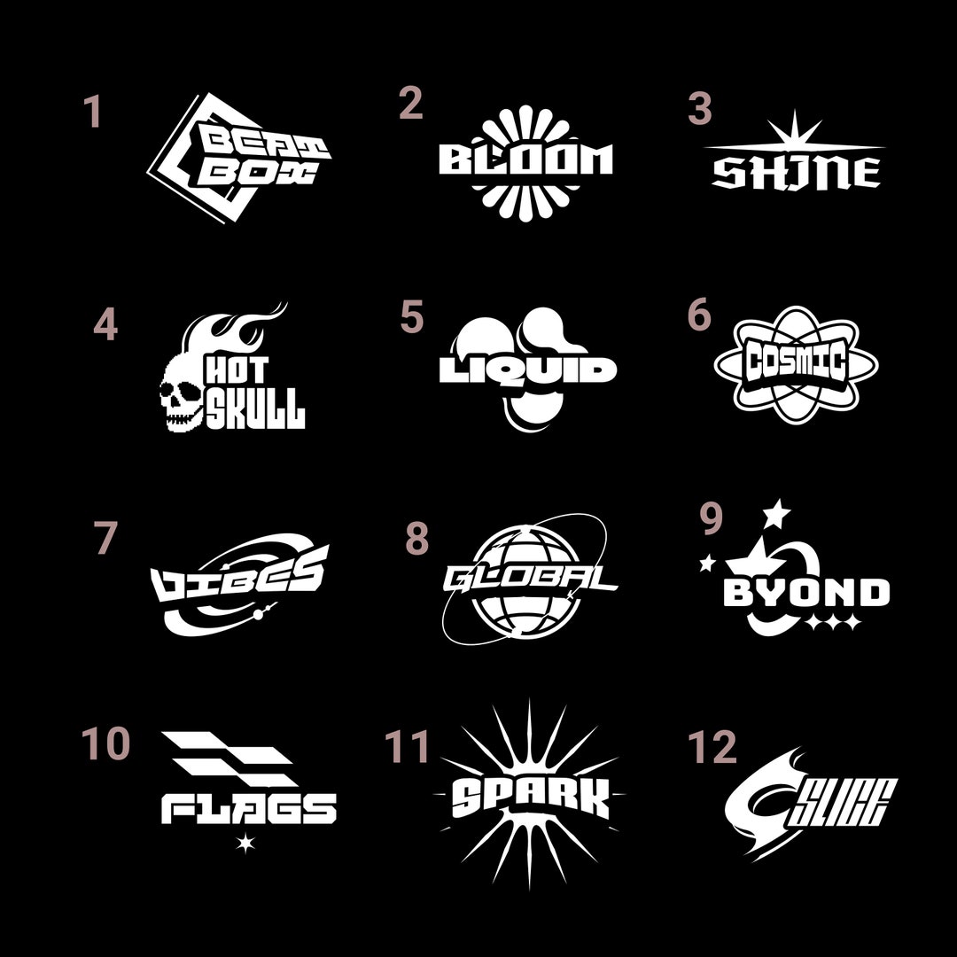 Custom Digital Y2K Logo - Etsy