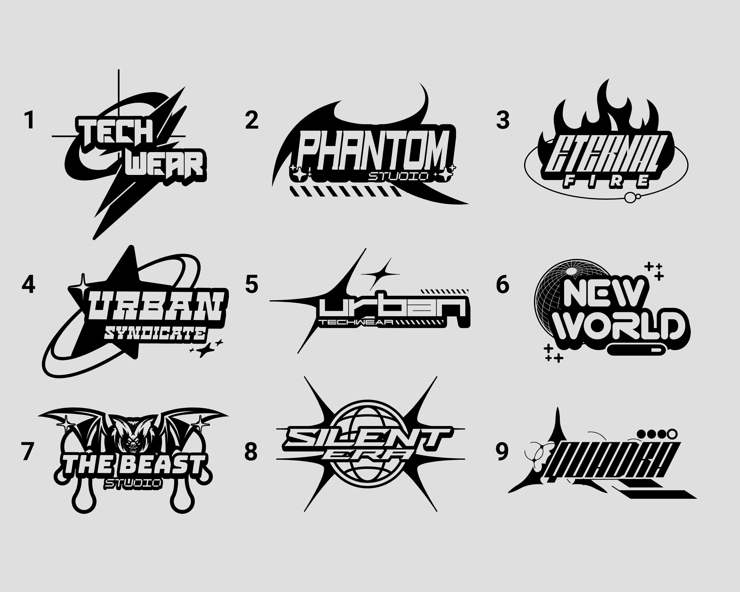 Custom Digital Y2K Logo - Etsy