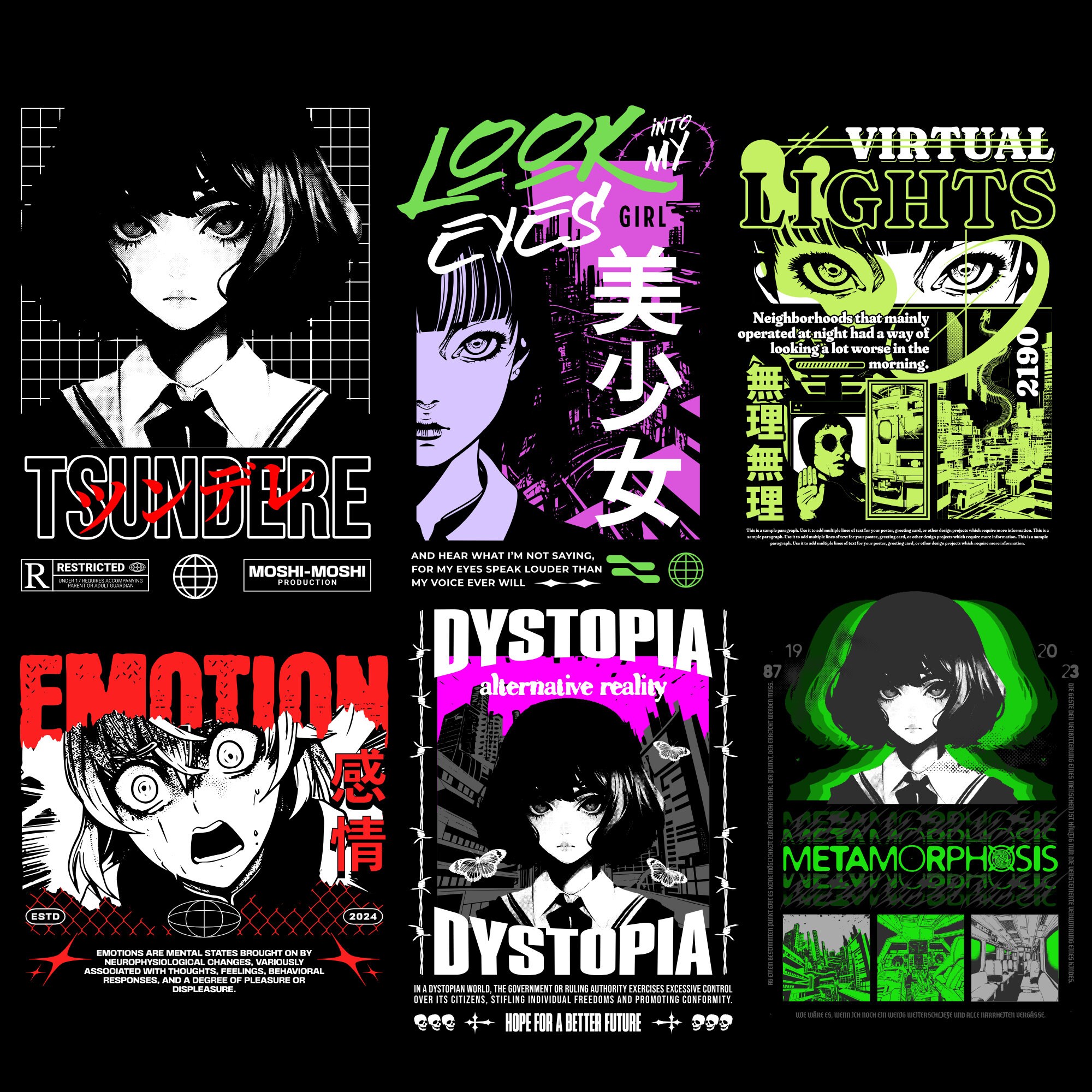 95+ Anime Shirt Designs PNG , Streetwear & Famous Characters - Etsy