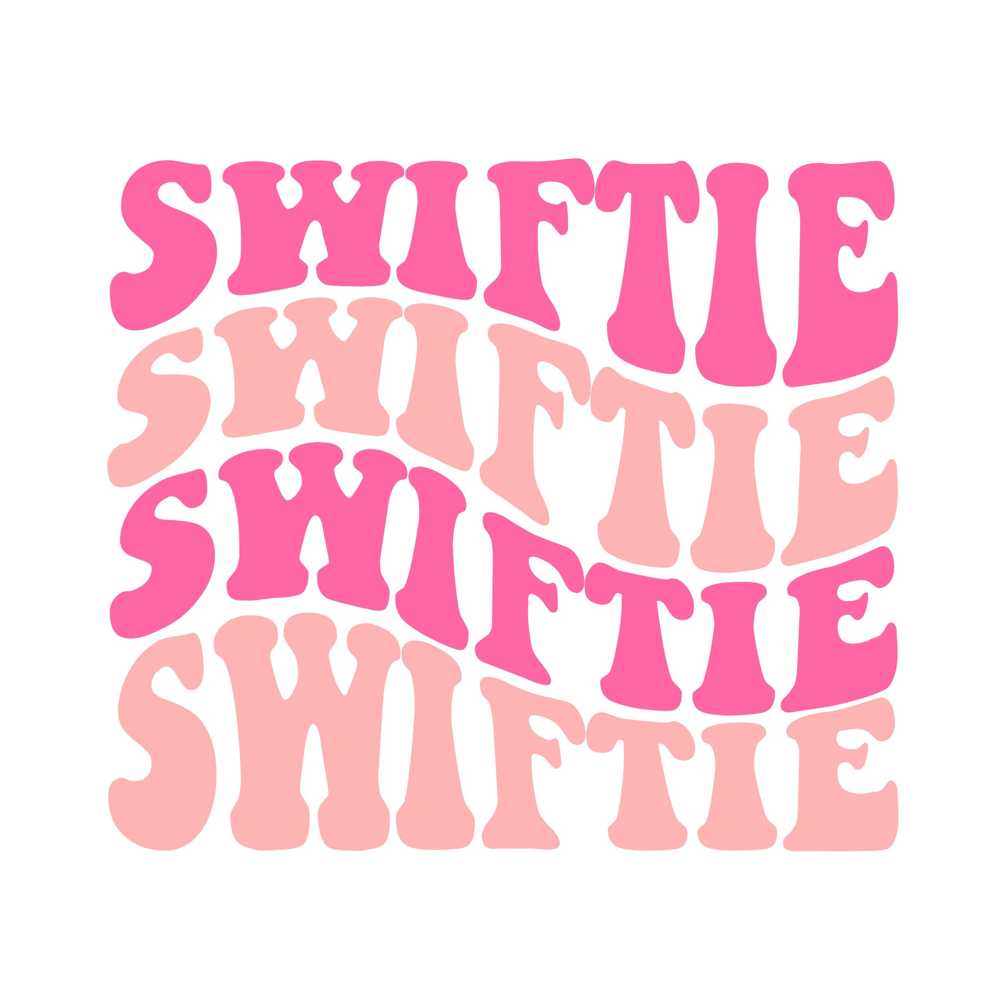 Swiftie SVG PNG, Wavy Letters Retro SVG - Etsy