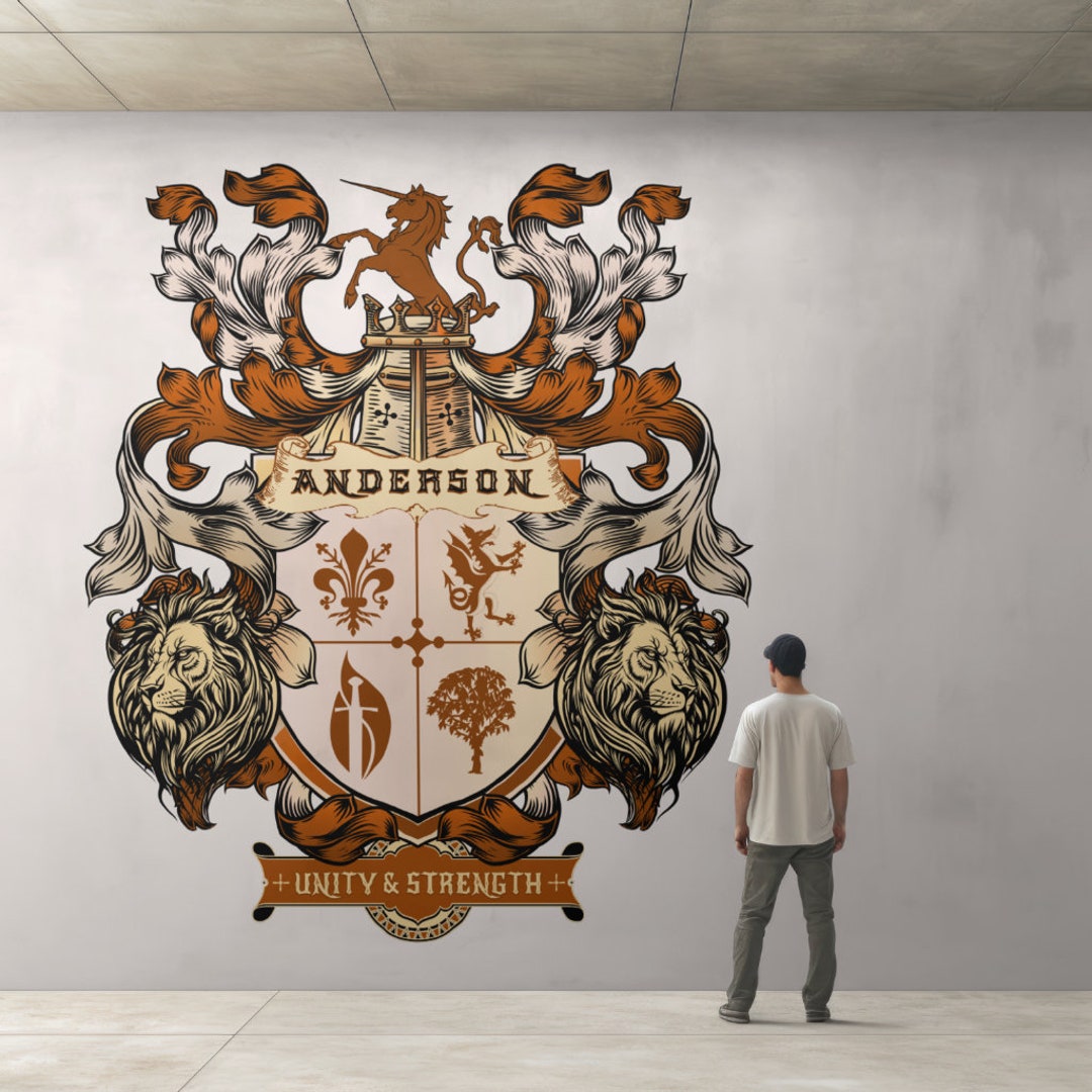 Family Crest Coat of Arms | Custom Logo Design | Family Crest,a Coat of ...