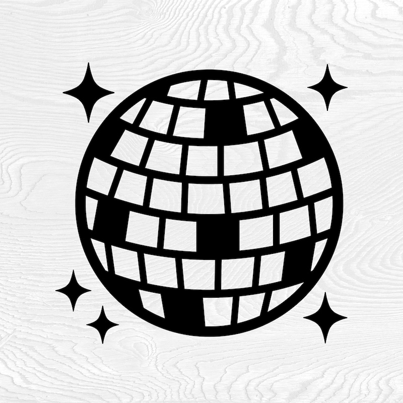Disco Ball Svg - Etsy