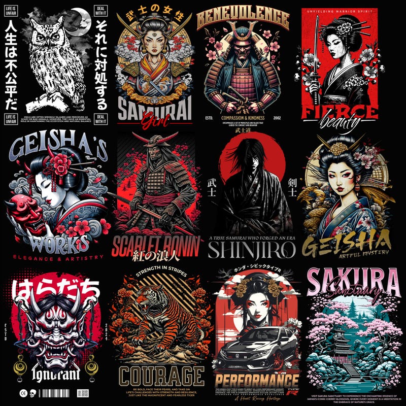 Japanese Designs - Etsy