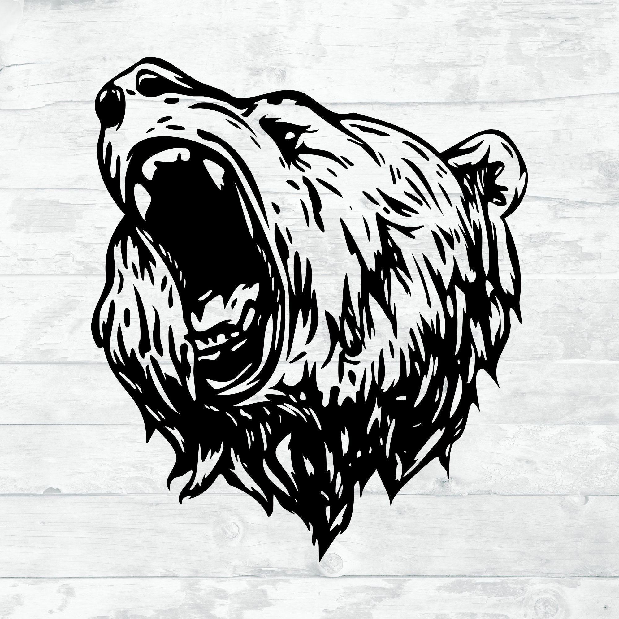 Angry Bear Svg File Bear Svg Hunting Svg Wild Animal Svg Wild Svg - Etsy