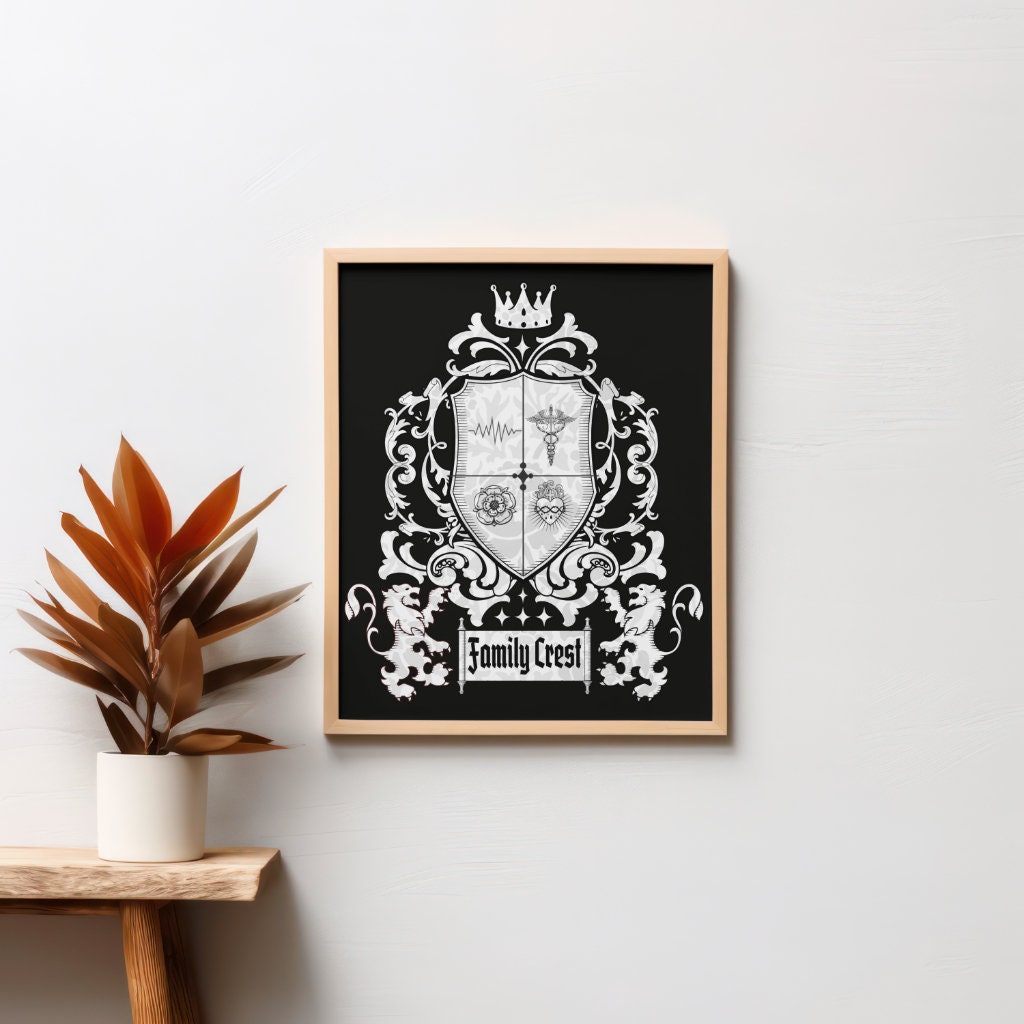 Family Crest Coat of Arms Custom Logo Design Family Crest Svg, Png, Jpg ...