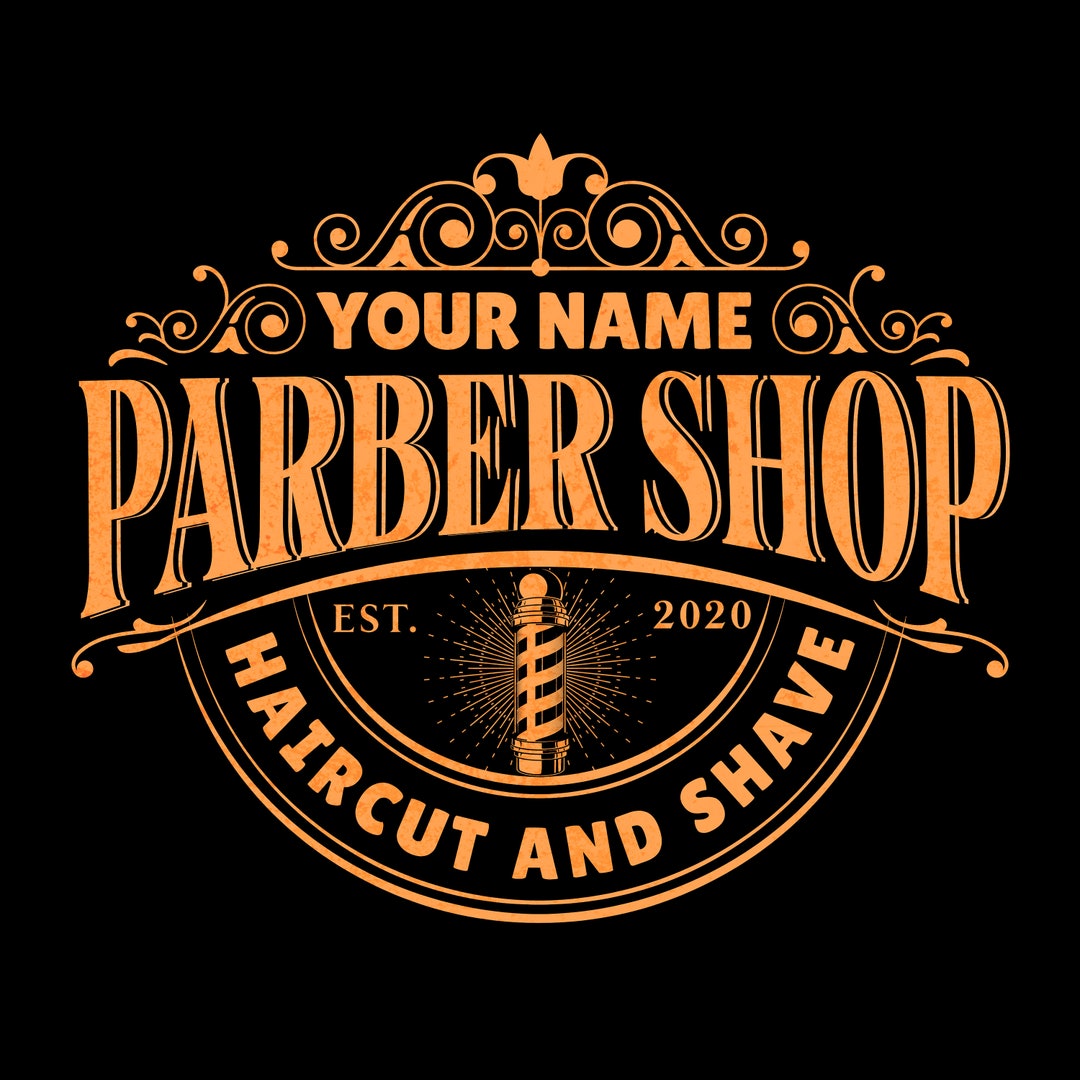 Custom Branding for Logo Vintage Barber Shop, Custom Logo - Etsy