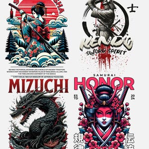The Ultimate Japanese Design Bundle: Samurai Designs - Streetwear T ...