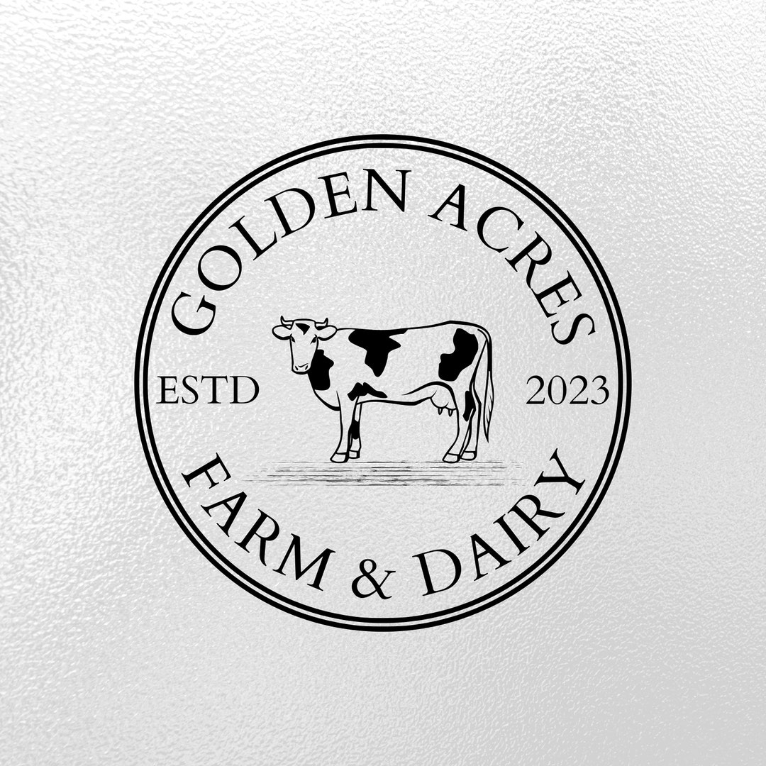 Farm & Dairy Logo Design - Custom Logo Design - Farm Branding Package ...