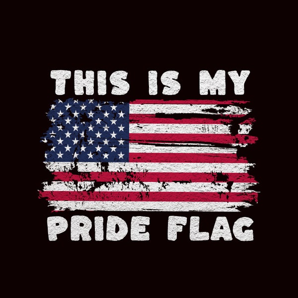 My Pride Flag is Red White and Blue - Etsy