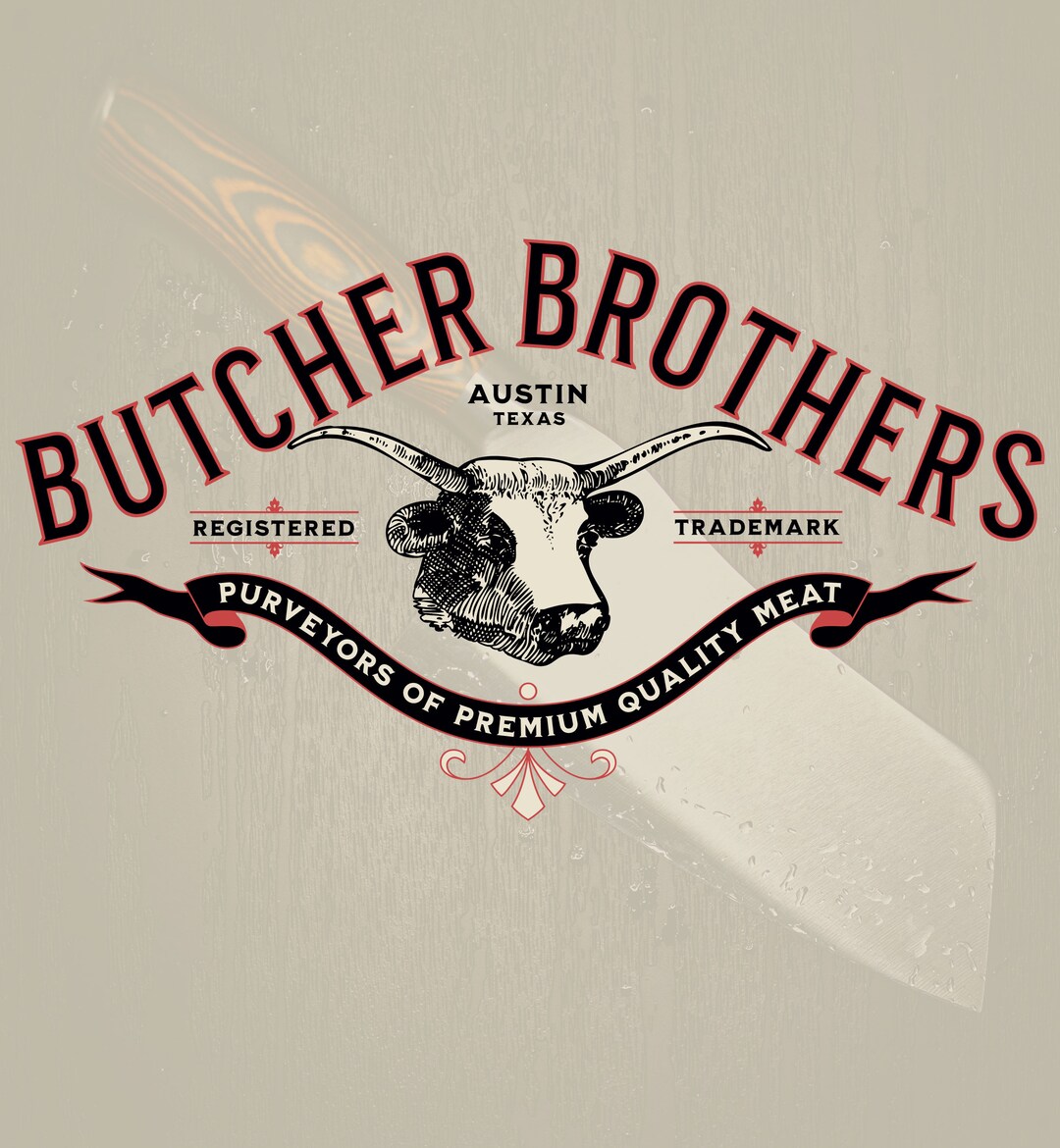 Customized Butchers Logo, Quality Beyond Compare,butcher Logo, Custom ...