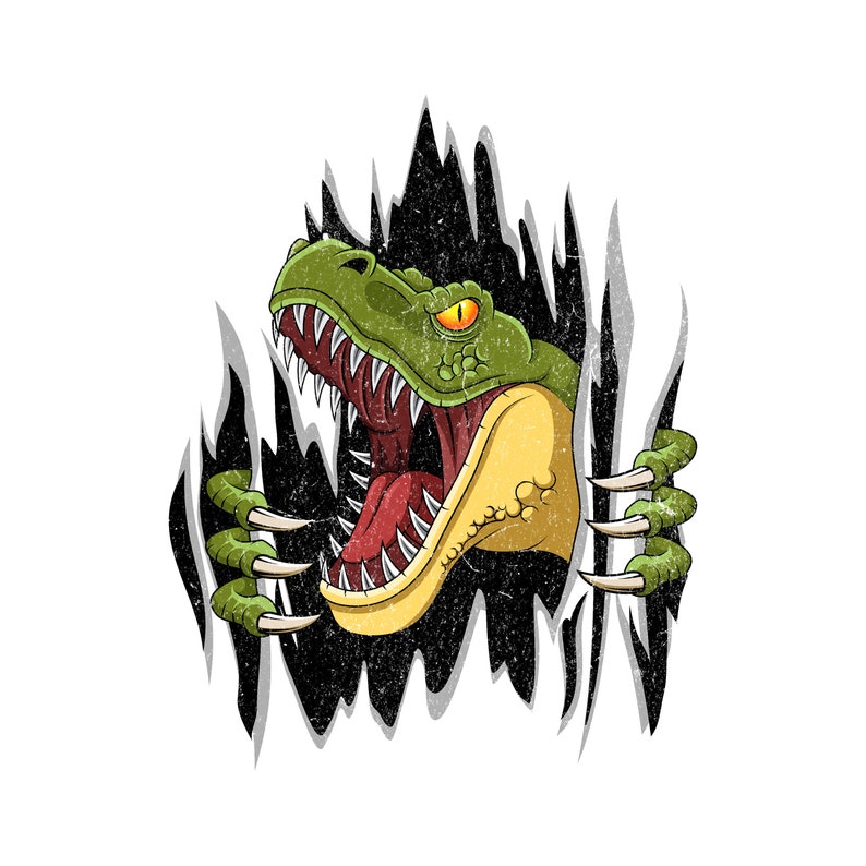 Raptor in the Wall Scratch PNG Velociraptor Dinosaur Sharp Claws PNG - Etsy