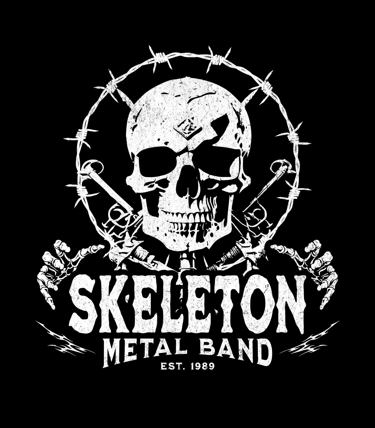 Custom Heavy Metal Logo Design Custom for Business, Skull, Band Merch ...