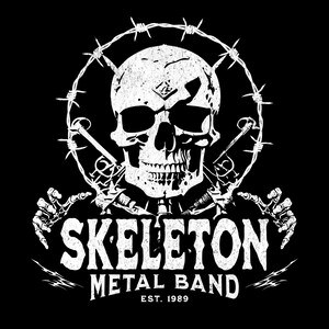 Custom Heavy Metal Skull Logo Design, Gothic Band Merch (digital ...