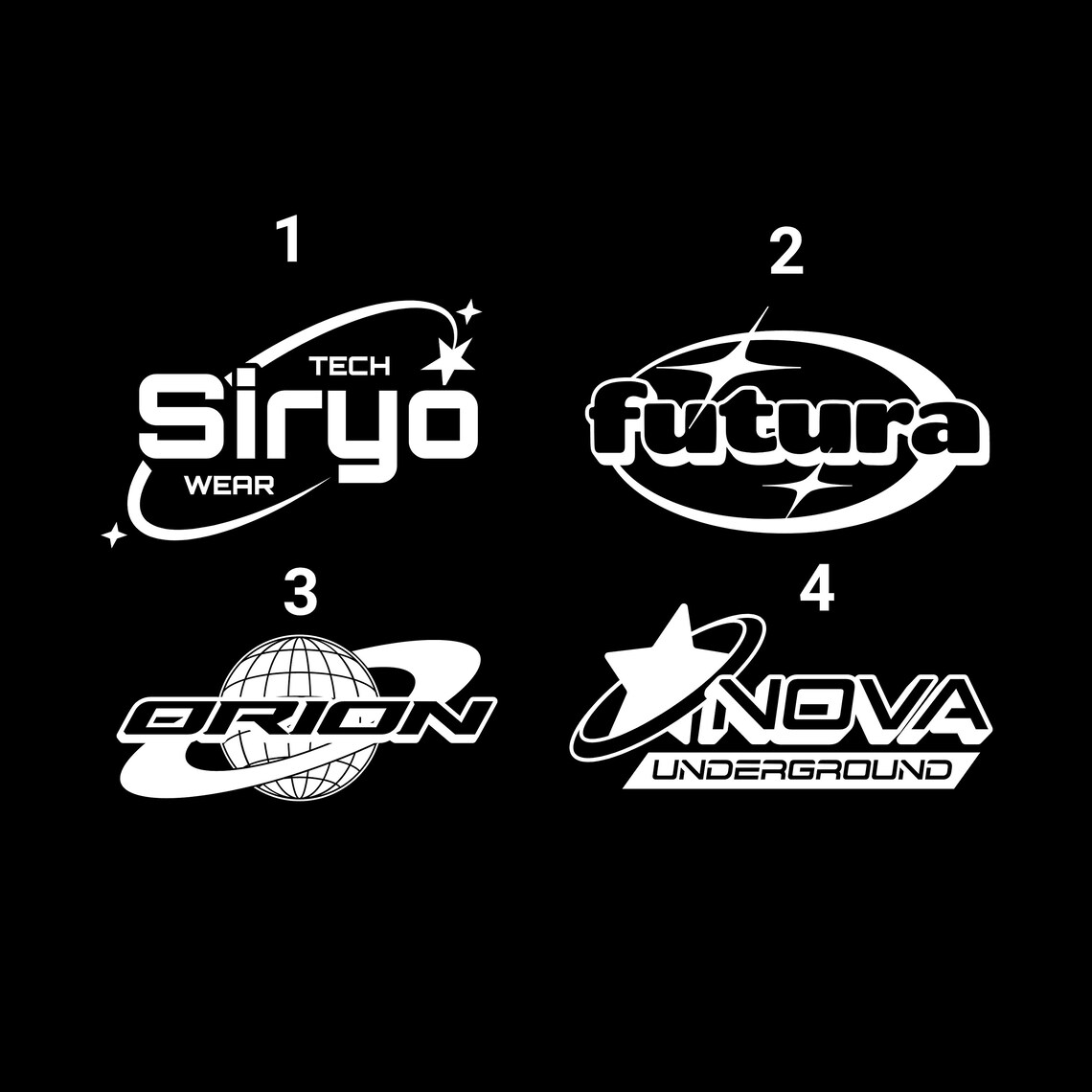 Custom Digital Y2K Logo - Etsy