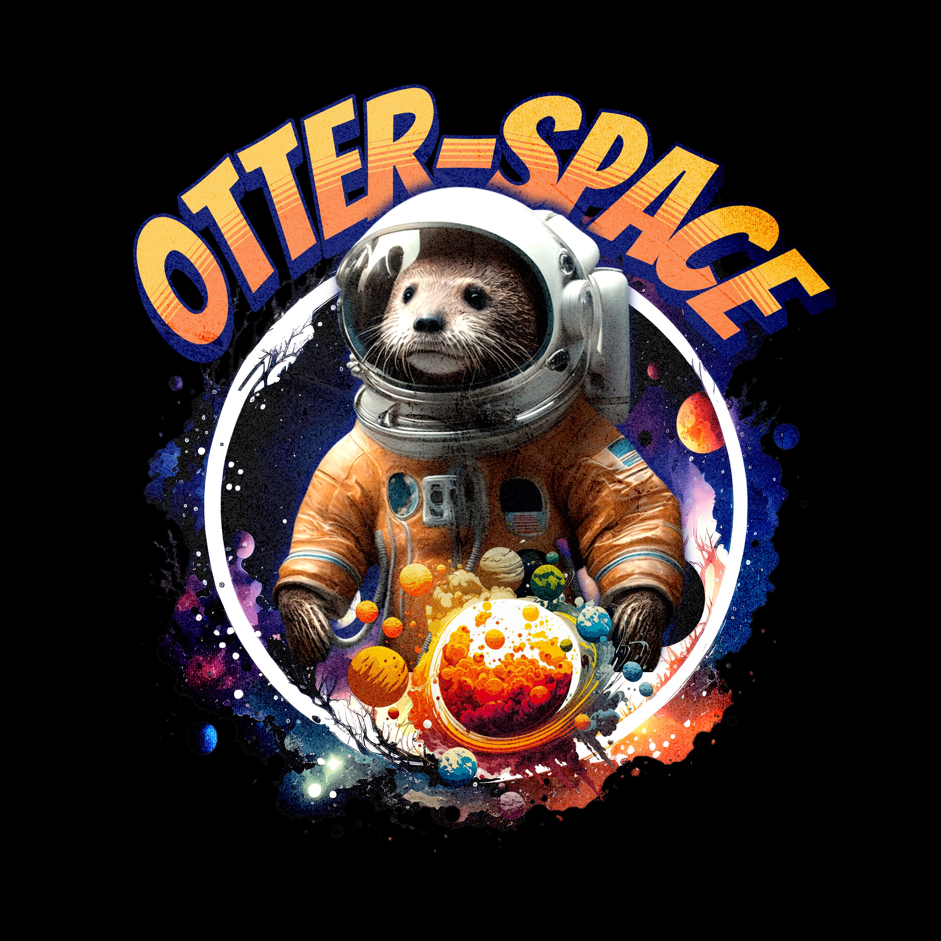 Otter Space Png, Cute Sea Otter Png, Funny Animal Png, Otter Astronaut ...
