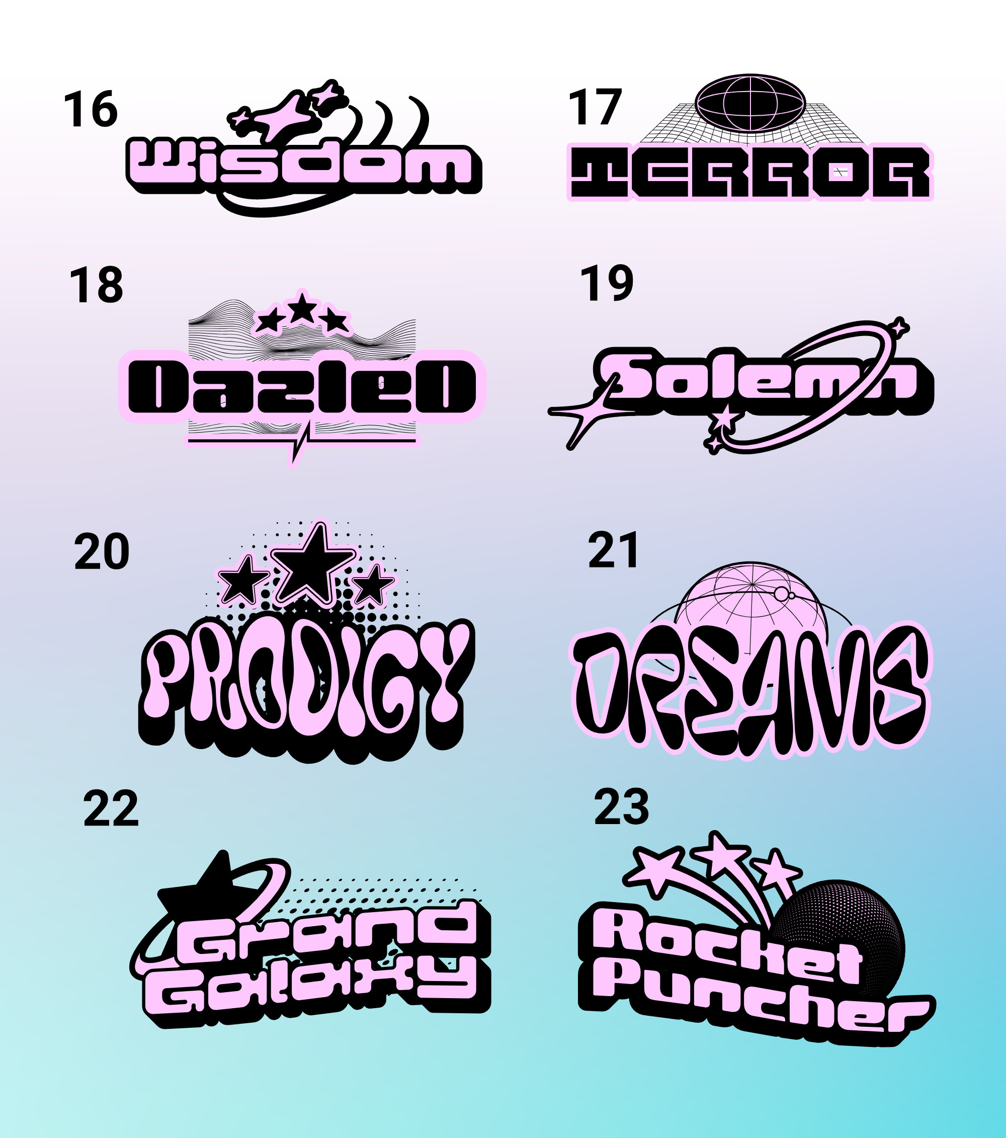 Custom Digital Y2K Logo - Etsy