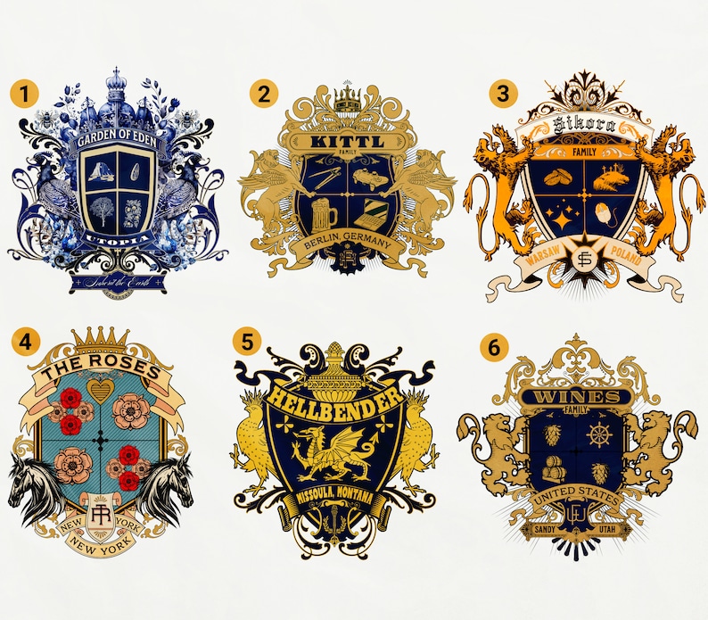 Family Crest Coat of Arms | Custom Logo Design | Family Crest Svg, Png ...