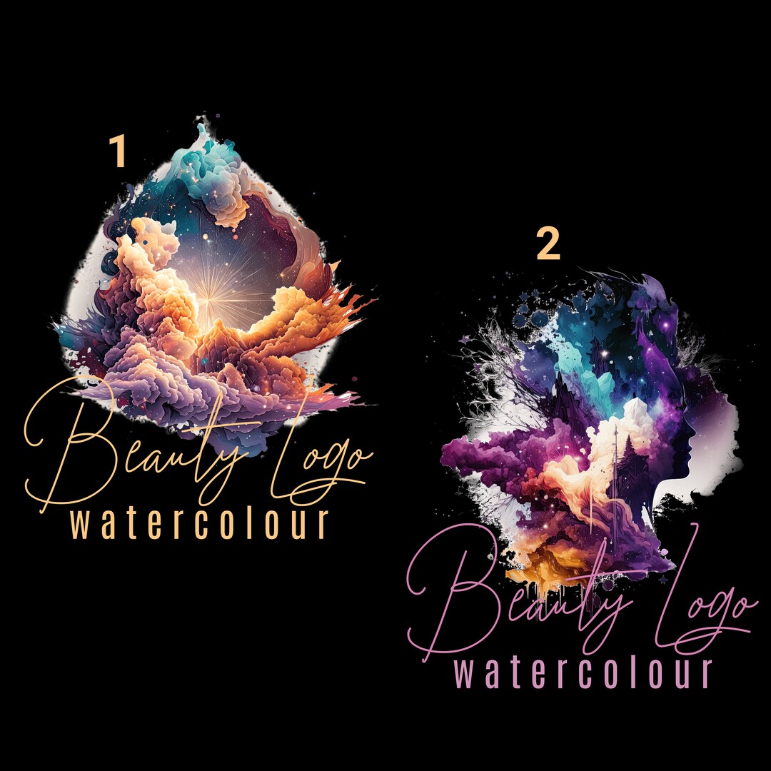 Watercolour Logo, Beauty Logo Design, Business Branding Package, Makeup ...