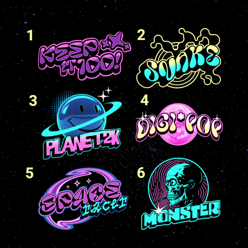 Ustom Digital Y2K Logo, Y2K Streetwear Logos, 2000s - Etsy