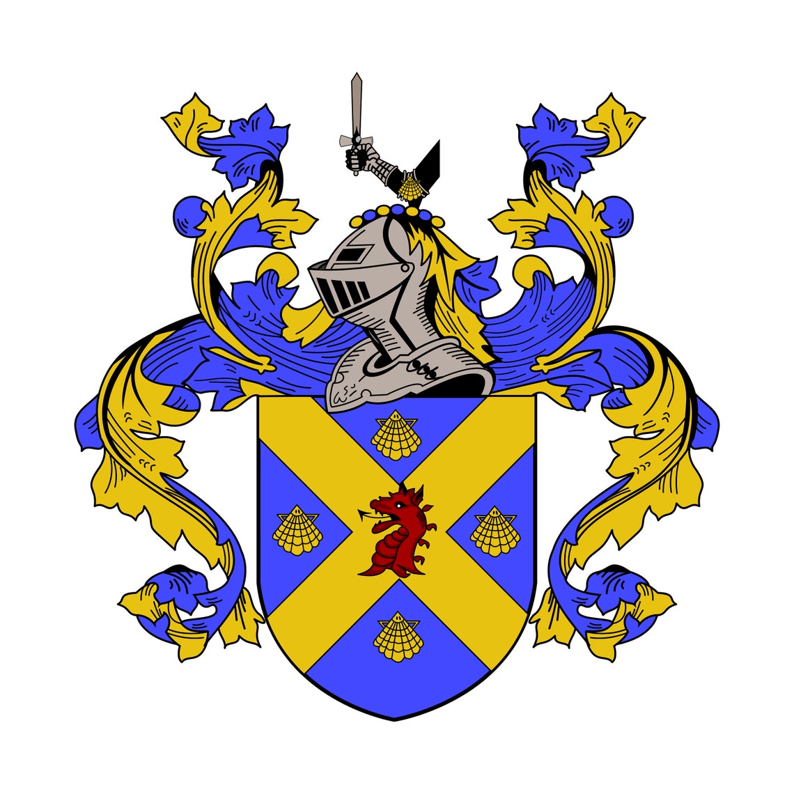 Family Crest Coat of Arms Custom Logo Design Family Crest - Etsy