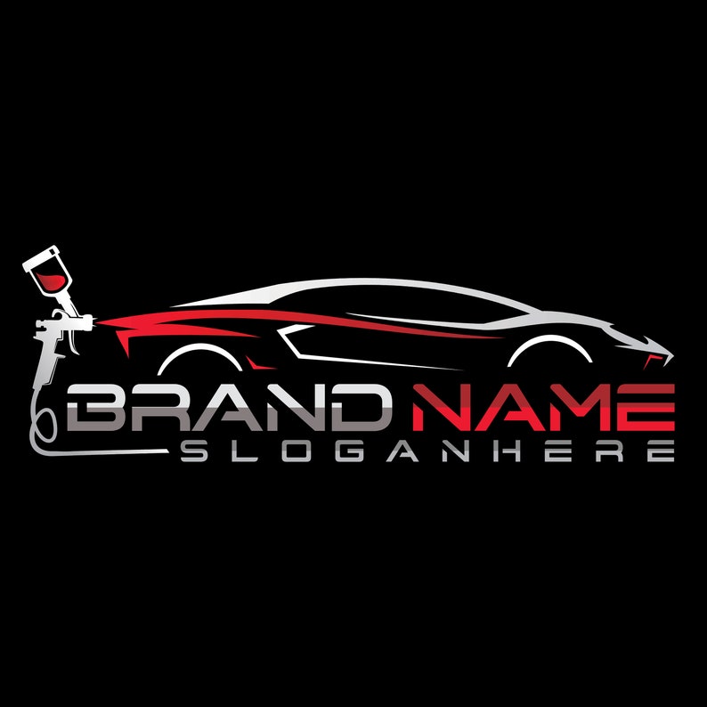 Custom Logo - Auto Paint Logo - Car Service - Work Shop - Car Logo ...