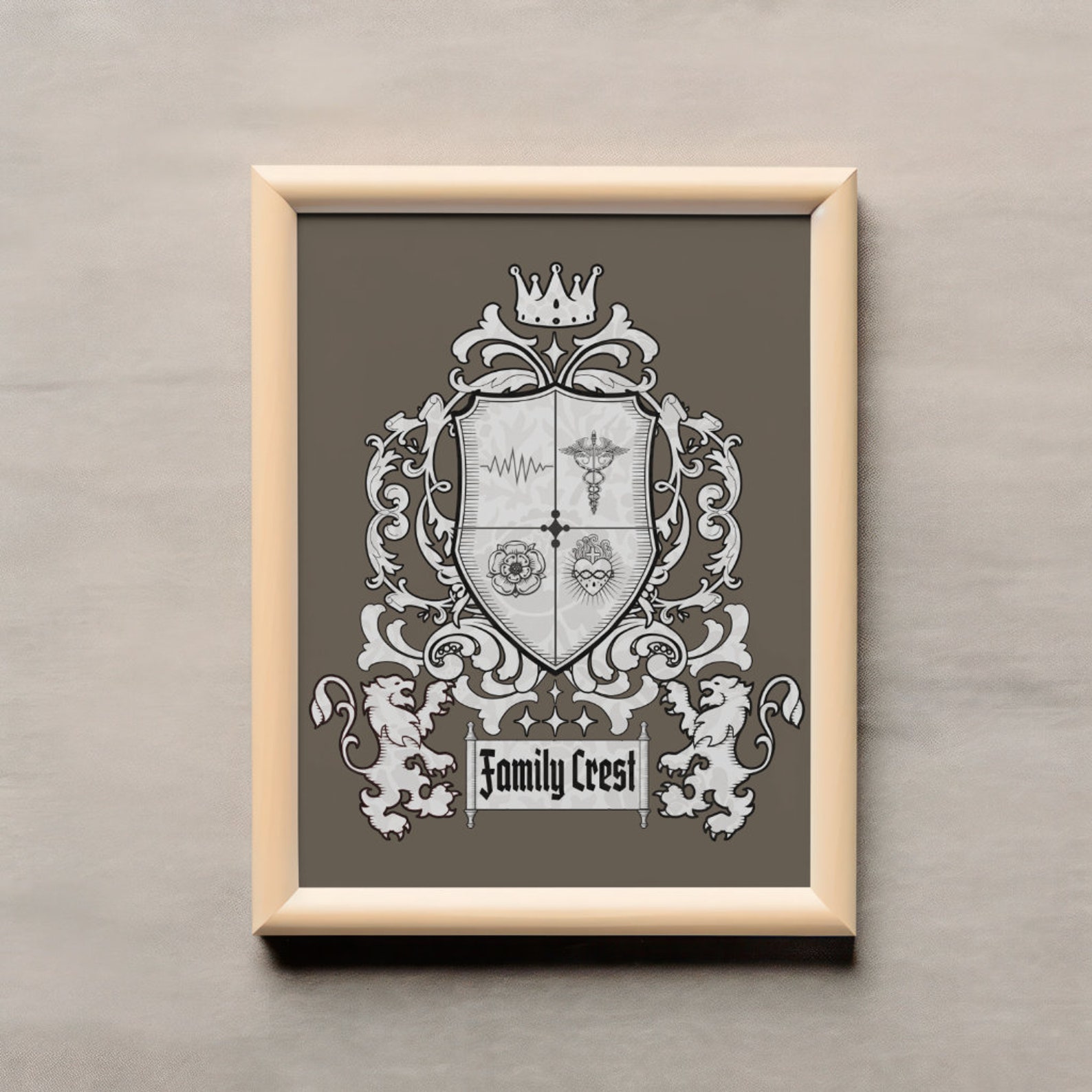 Family Crest Coat of Arms Custom Logo Design Family Crest Svg, Png, Jpg ...