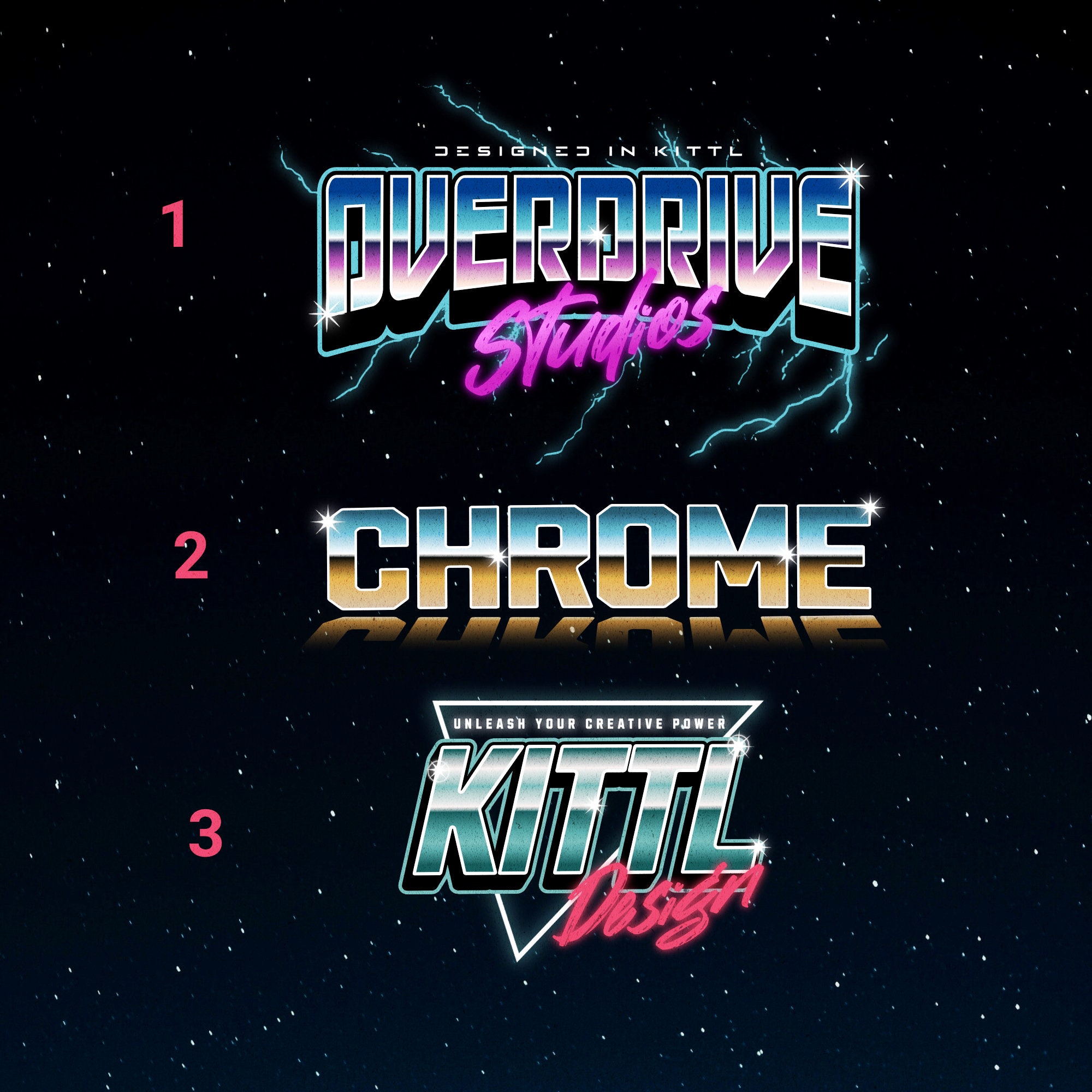 Retro 80's Style Chrome Logo ,custom Digital Y2K Logo,2000s Digital ...