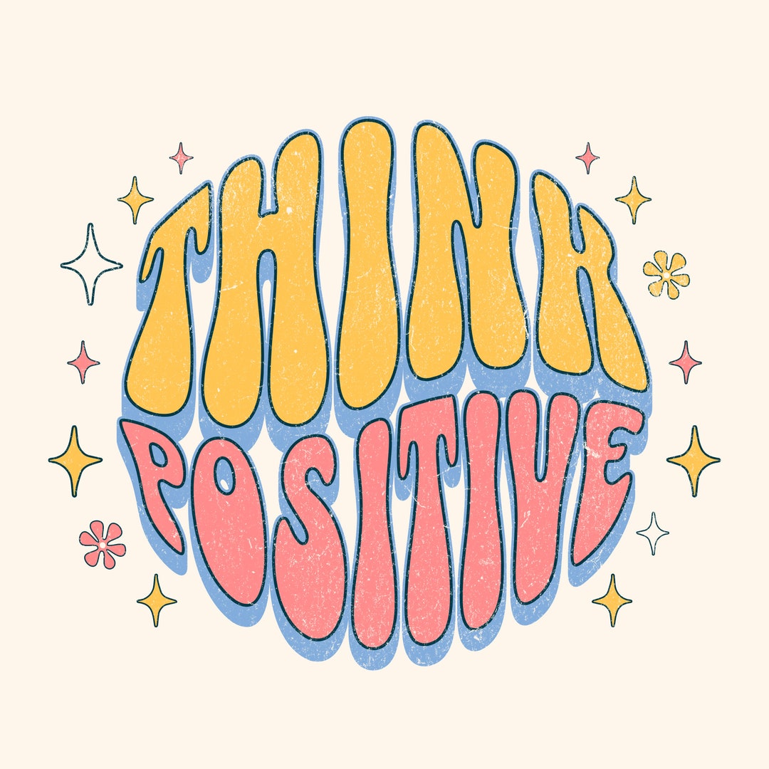 Think Positive PNG - Etsy