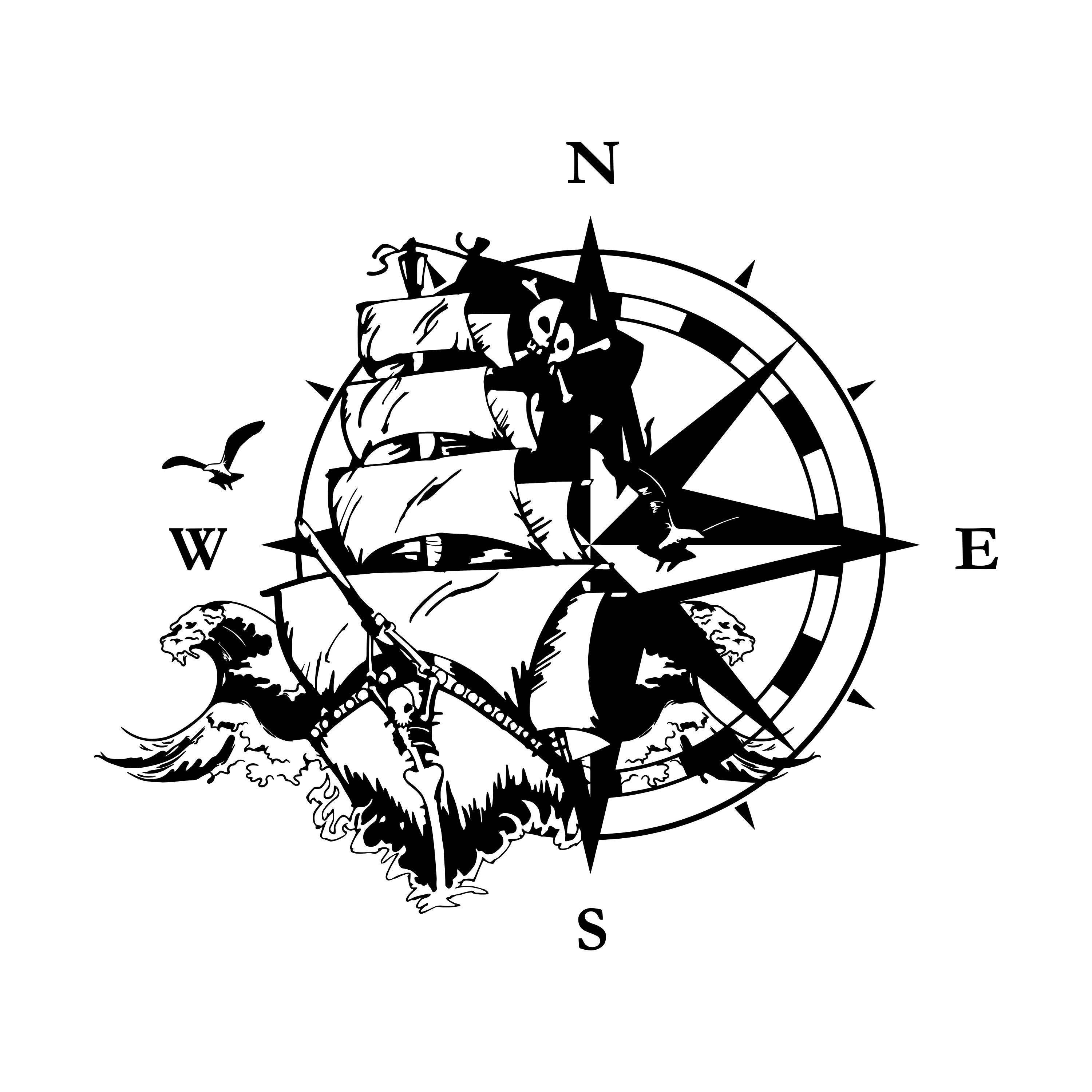 Ship Compass Svg , Ship Svg , Boat Svg , Compass Svg , Nautical Svg ...