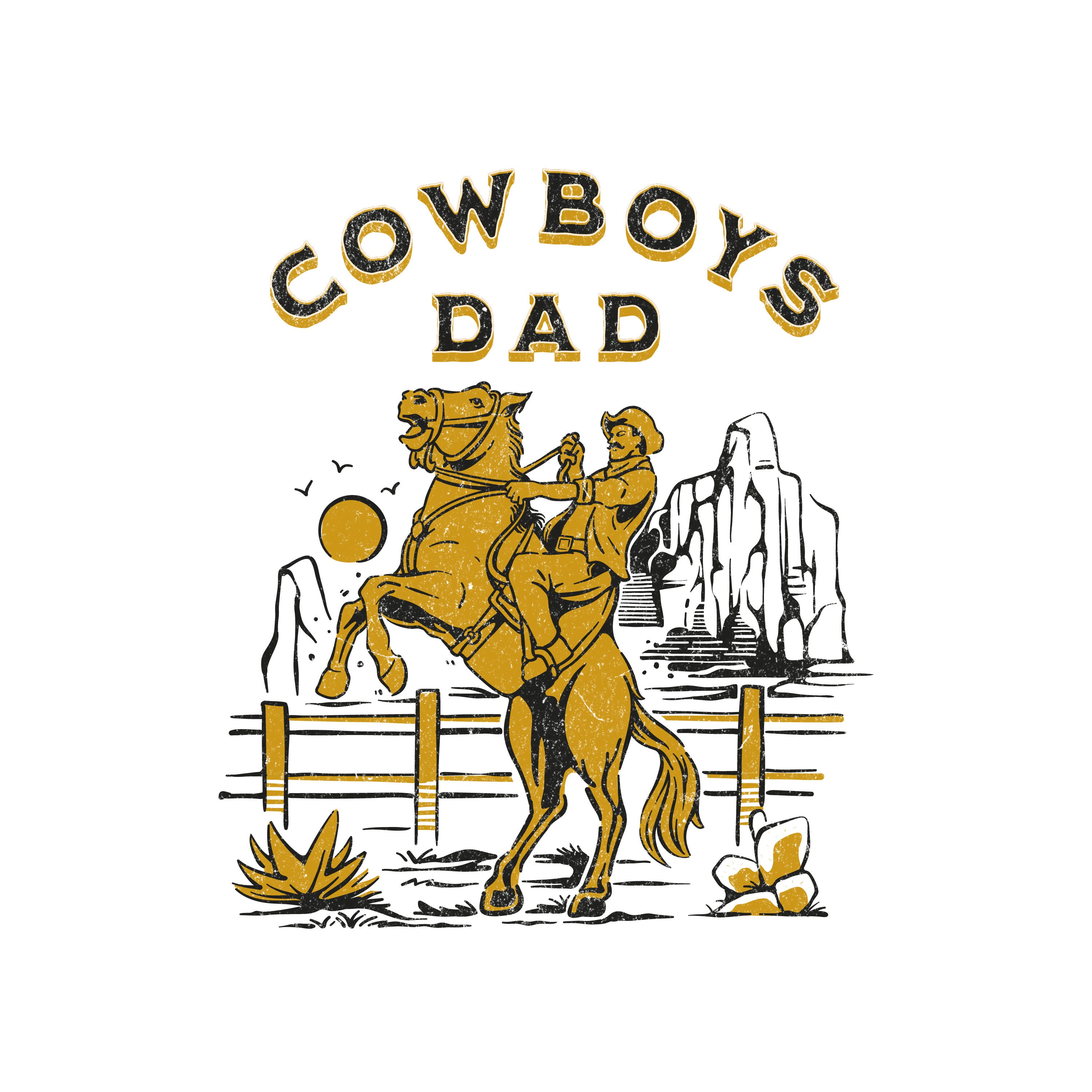 Cowboy Dad PNG, Western Father's Day Design (instant Download) - Etsy