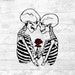 Funny Skeleton Valentine Png - Skeleton Romance Svg - Skeletons in Love ...