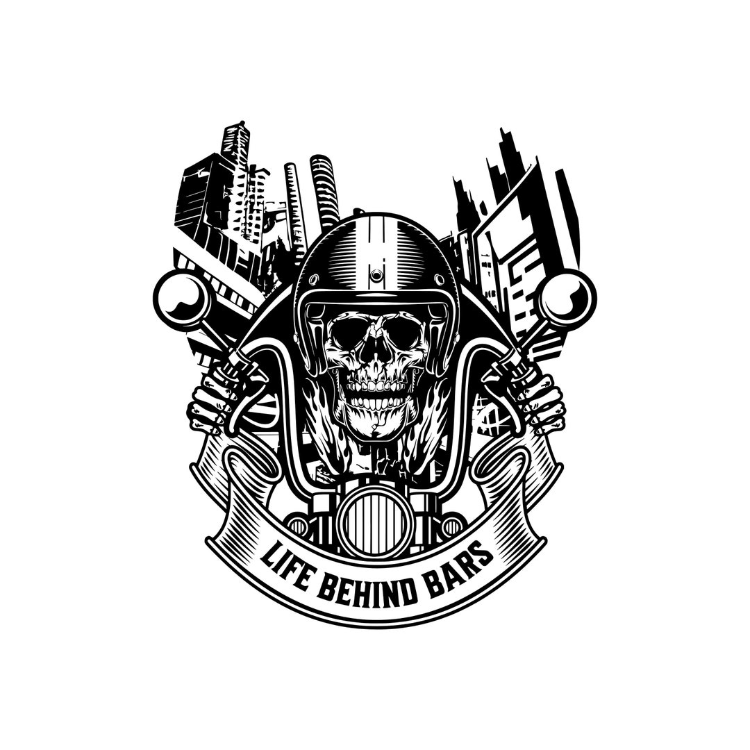 Life Behind Bars Png| Skeleton Motorcycle Rider Png| Motorcycle Rider ...