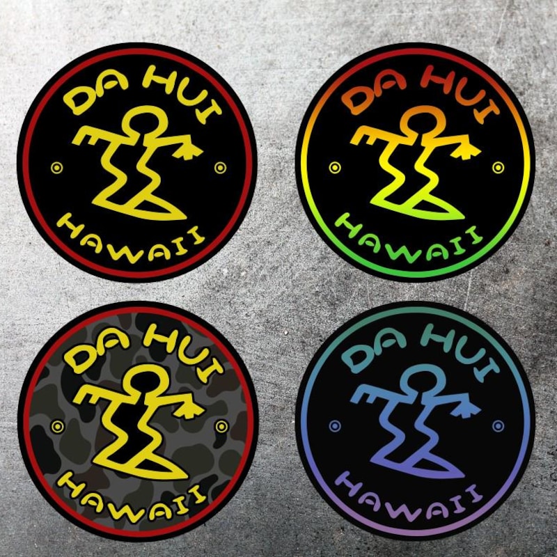 Hawaiian Stickers Circle - Etsy