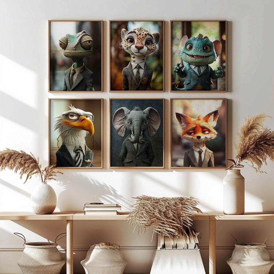 Bundle of 18 Cute Animal Prints - Cute - Animal Print - Digital ...