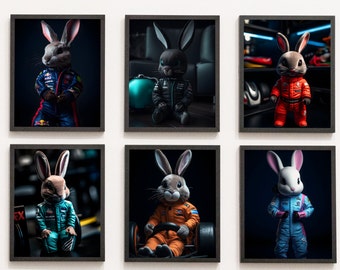 Bundle of 6 Animal Posters Animal Print Digital (Download Now) - Etsy