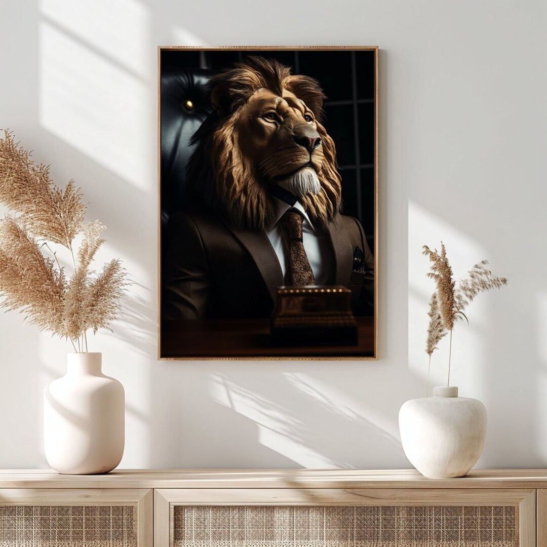 Lion Print - Animal Print - Digital Download - Animal Printable ...
