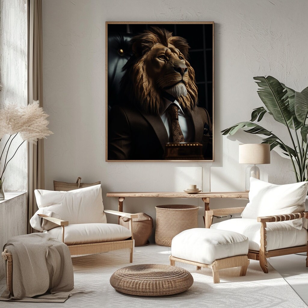 Lion Print - Animal Print - Digital Download - Animal Printable ...