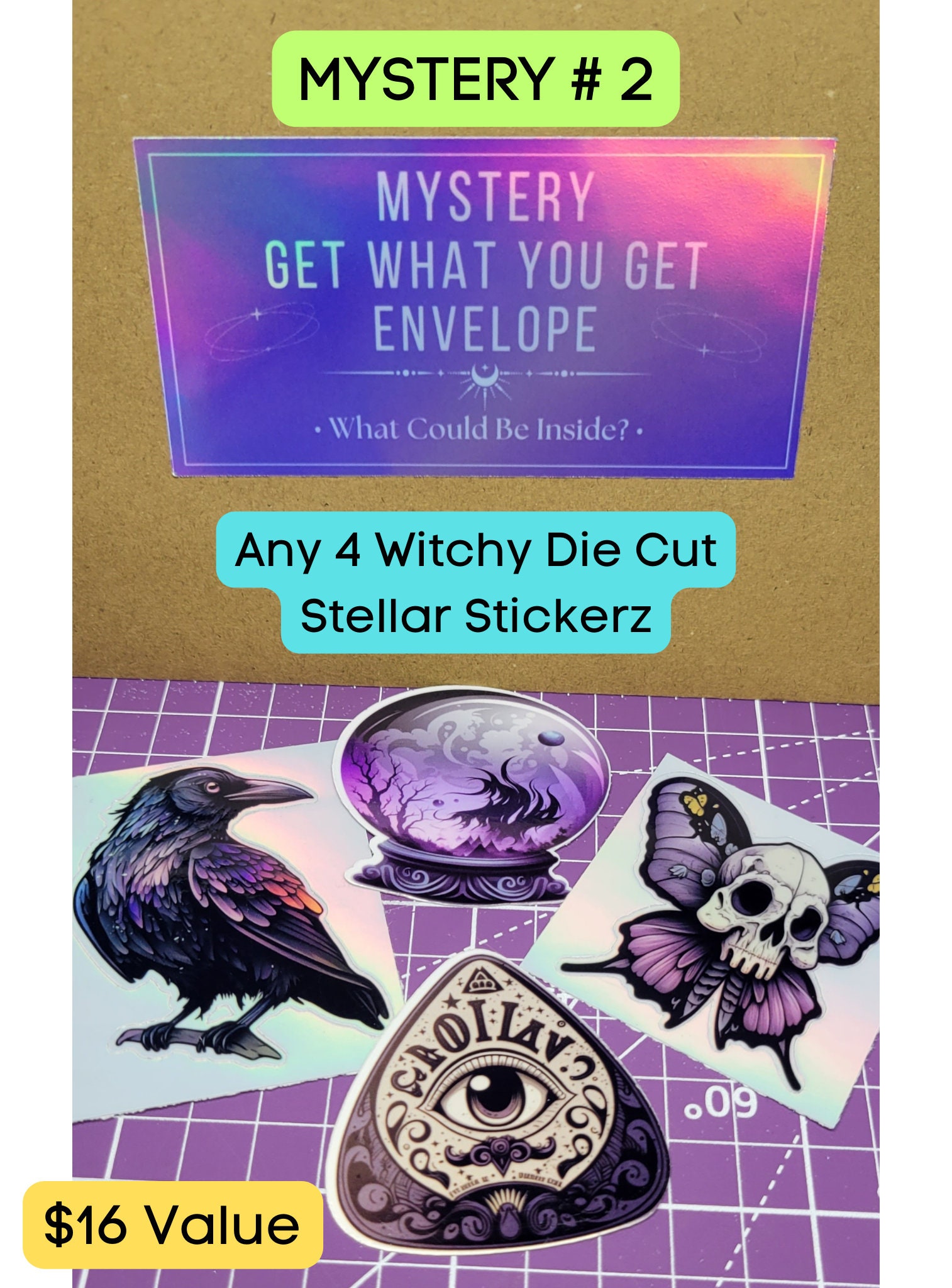 Mystery Get What You Get Sticker Pack Evelope 3 Kinds Available ...