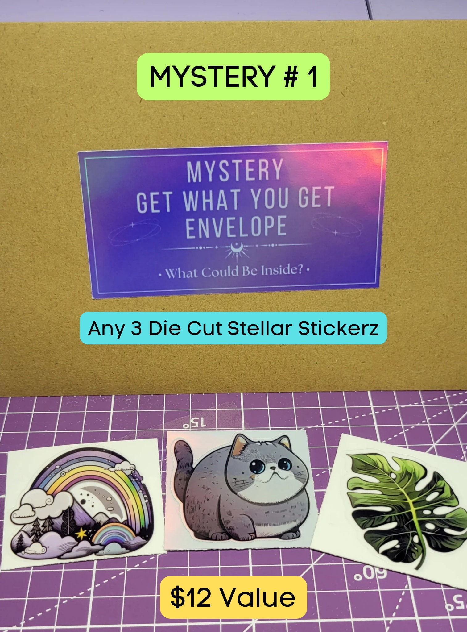 Mystery Get What You Get Sticker Pack Evelope 3 Kinds Available ...