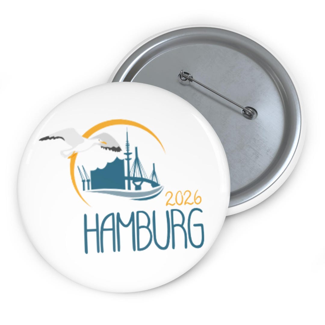 Hamburg International Convention Custom Pin Buttons - Etsy