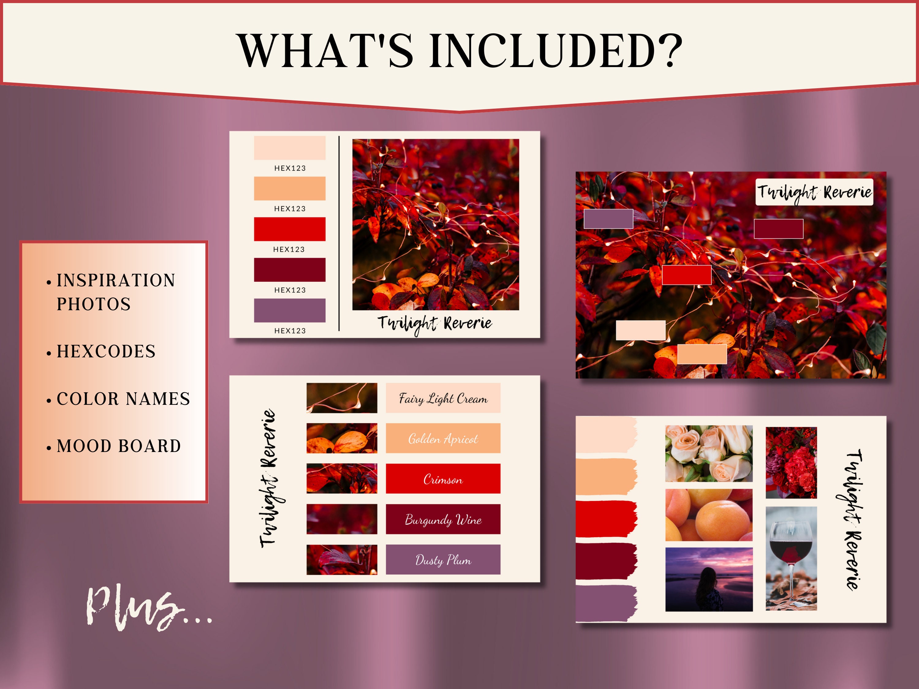 Color Palette Brand Kit, Hex Codes, Fall Scenes, INSTANT DOWNLOAD ...