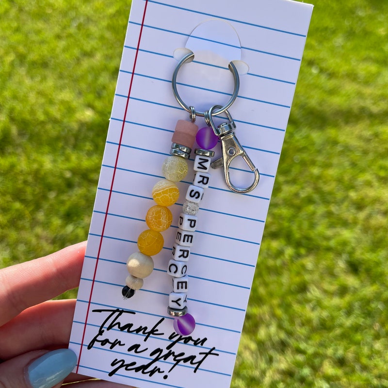 Teacher Keychain - Etsy