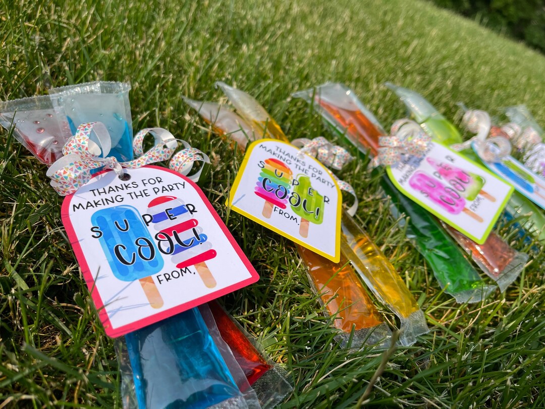 Ice Pop Party Favor Tag I Downloadable and Editable I SVG, PNG, JPG ...