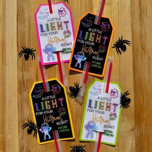 Personalized Halloween Glow Stick Favor: Classroom Party Treat - Etsy