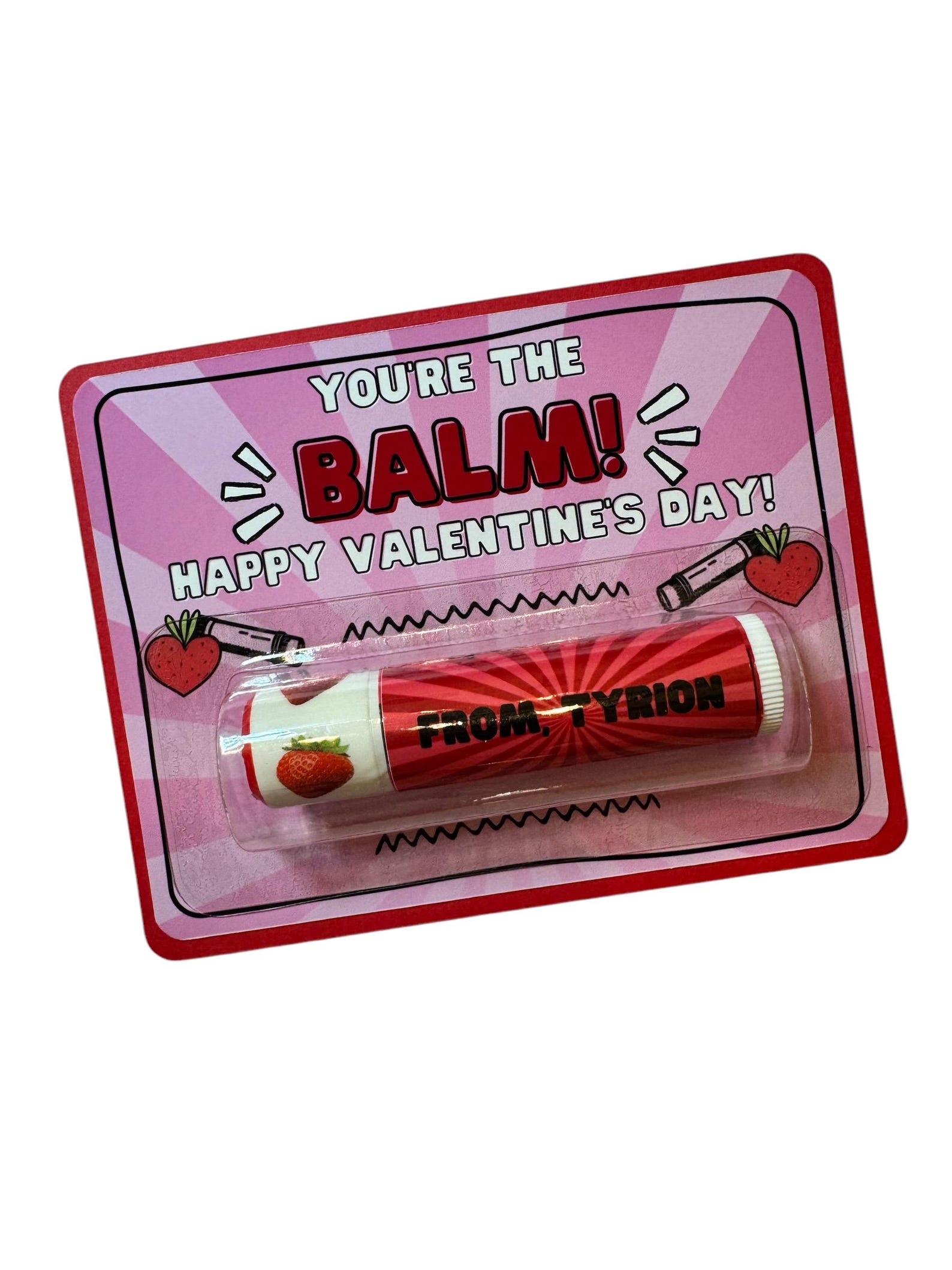 Chapstick Valentine Cards: Kids Classroom Favors, Classroom Valentines ...